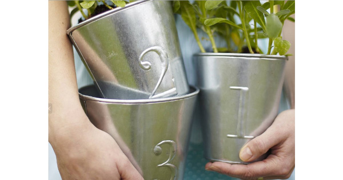 Numbered Flower Pots £6.50 @ Not On The High Street