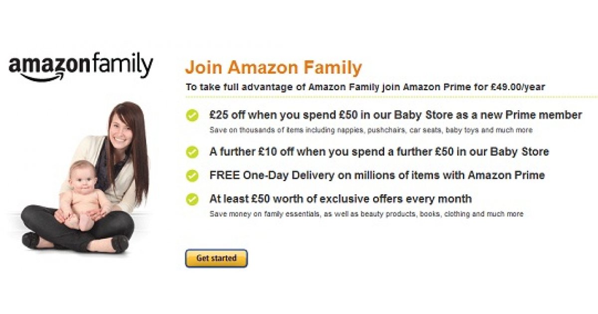 Free Three Month Amazon Prime Subscription @ Amazon Family