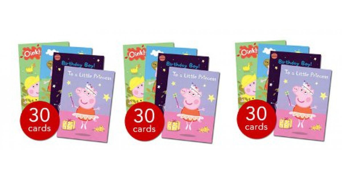 Peppa Pig Greeting Cards £4.99 @ The Book People