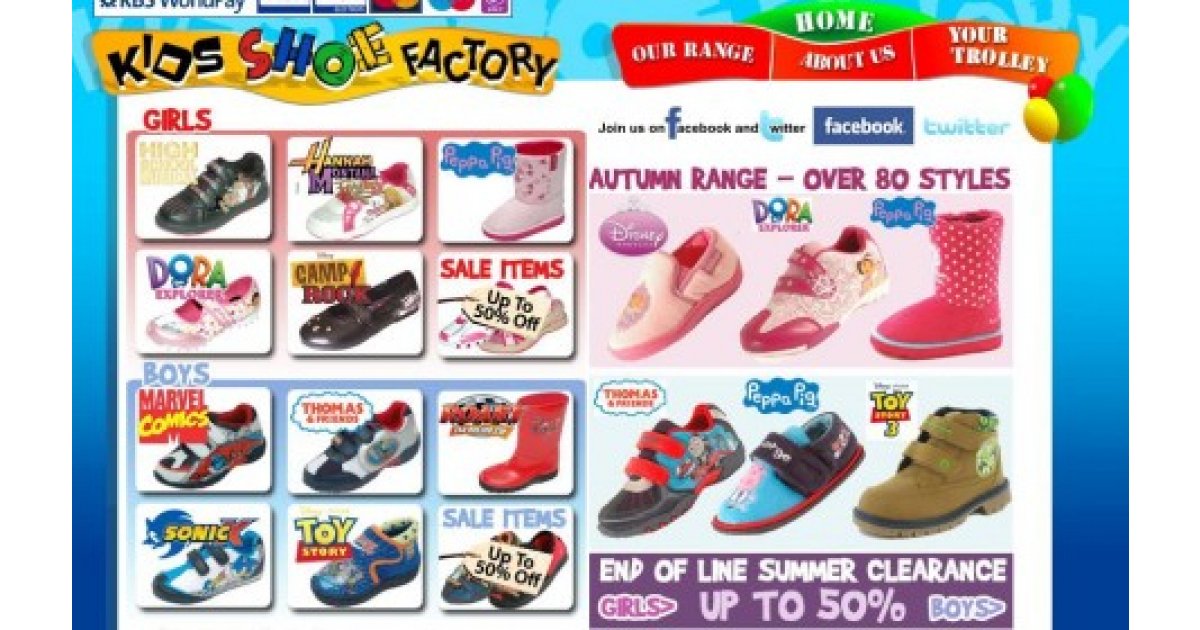 Kids Shoe Factory Online Discount Code: 10% & Free Delivery