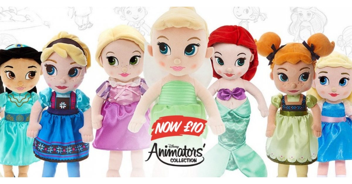 Disney Animator Soft Toy Dolls £10 (was £14.99) @ The Disney Store