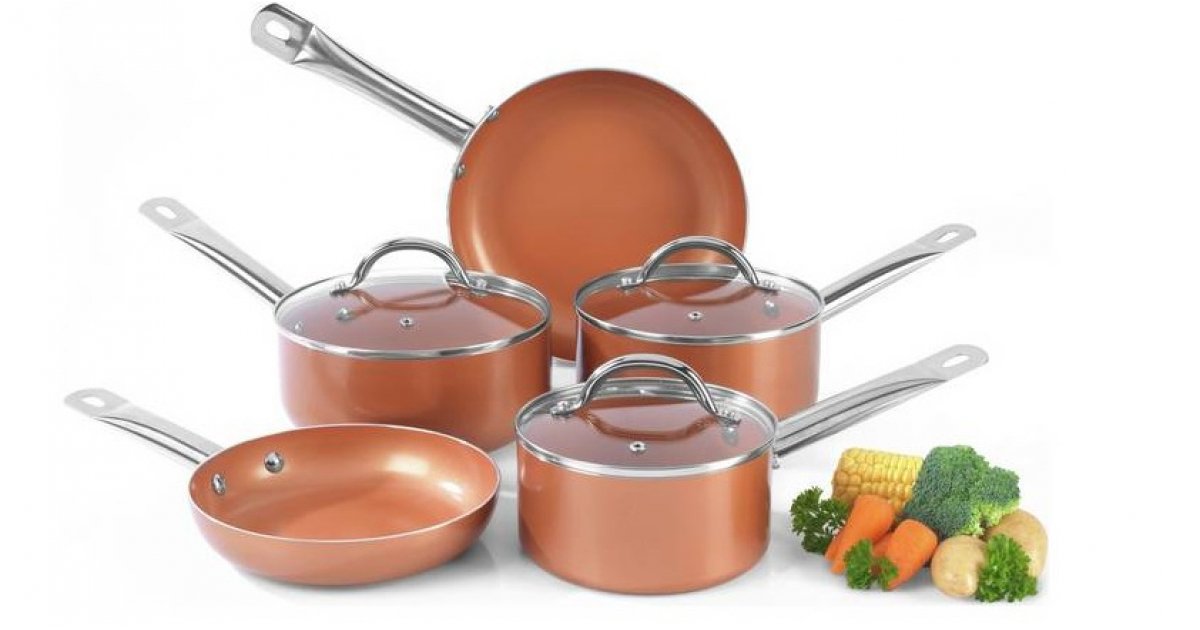 Salter 5 Piece Copper Ceramic Collection Pan Set £59.99 @ eBay Argos