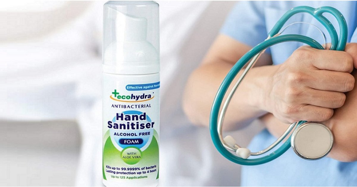 EcoHydra Antibacterial Hand Sanitiser Foam 50ml £2.49 @ Amazon