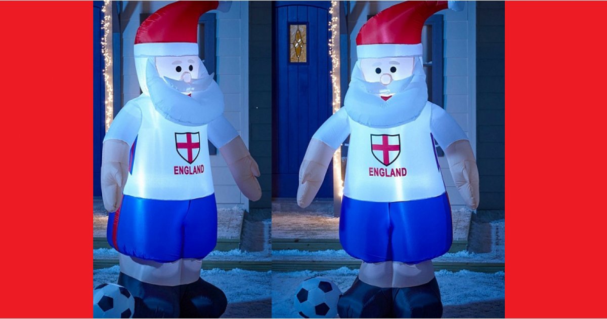 6ft Inflatable Lit England Santa £50 @ Studio