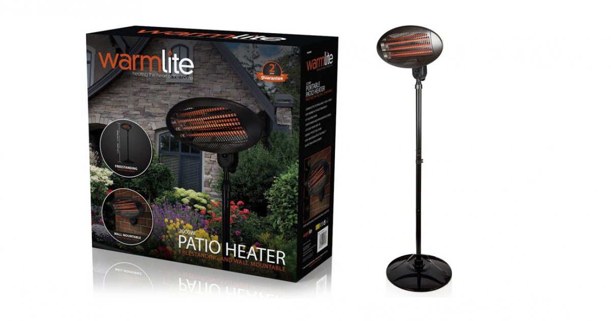 Warmlite Portable Patio Heater £29.99 Delivered @ Amazon Seller: Netagon UK