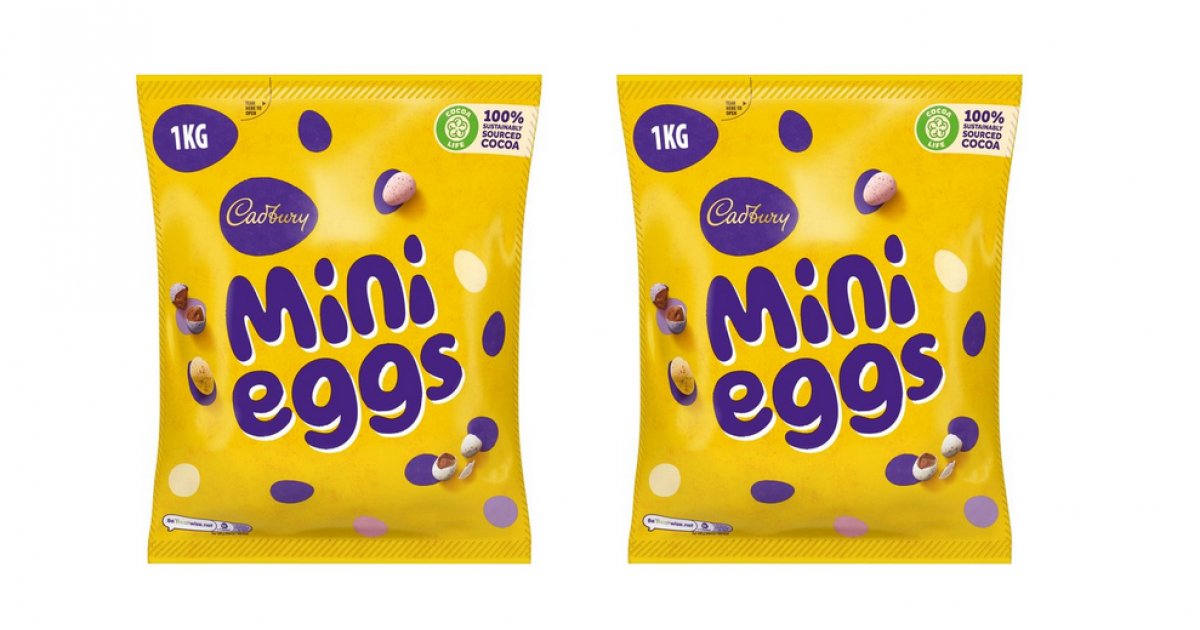Cadbury Mini Eggs 1kg Pouch £8 @ Ocado