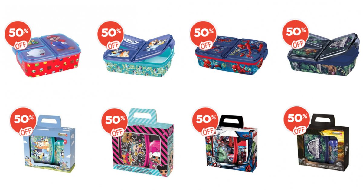 Up To 50% Off Character Lunch Boxes @ The Entertainer