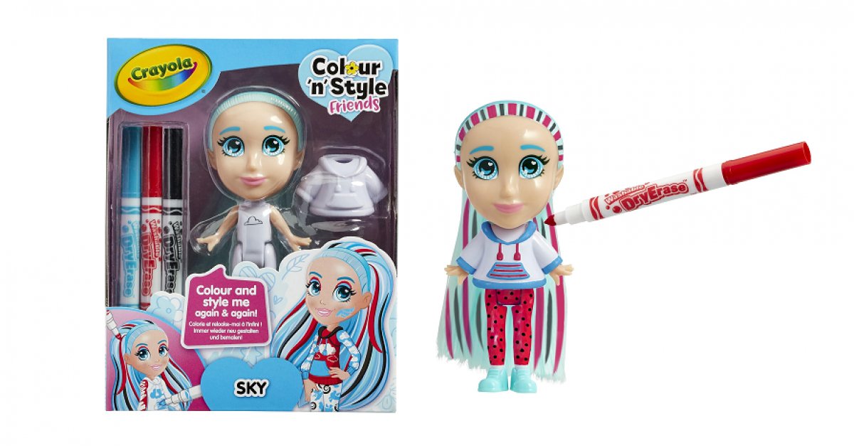 Crayola Colour 'N' Style Friends Doll Sky £5.62 @ Amazon