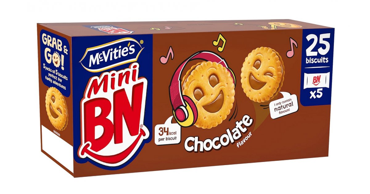 McVities Mini BN Chocolate Flavour 5 Pack, 175g £1 @ Amazon