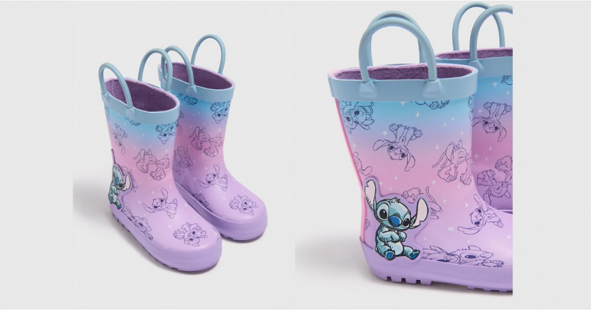 Disney Kids Purple Stitch Wellies £13 @ Matalan