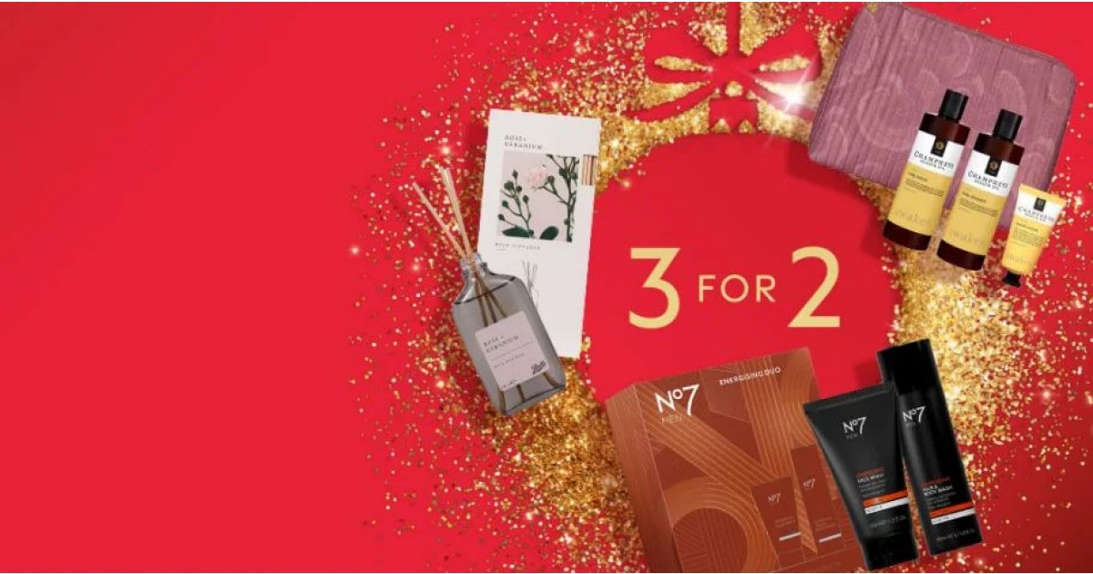 3 for 2 Mix & Match Christmas Gifts @ Boots
