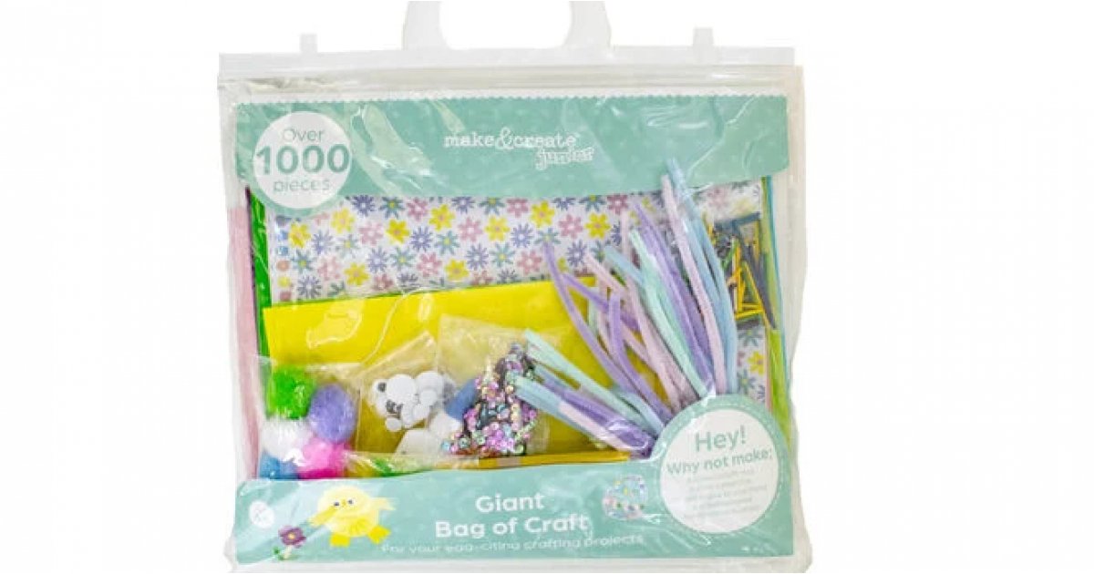 Giant Bag of Easter Craft £6 @ The Works