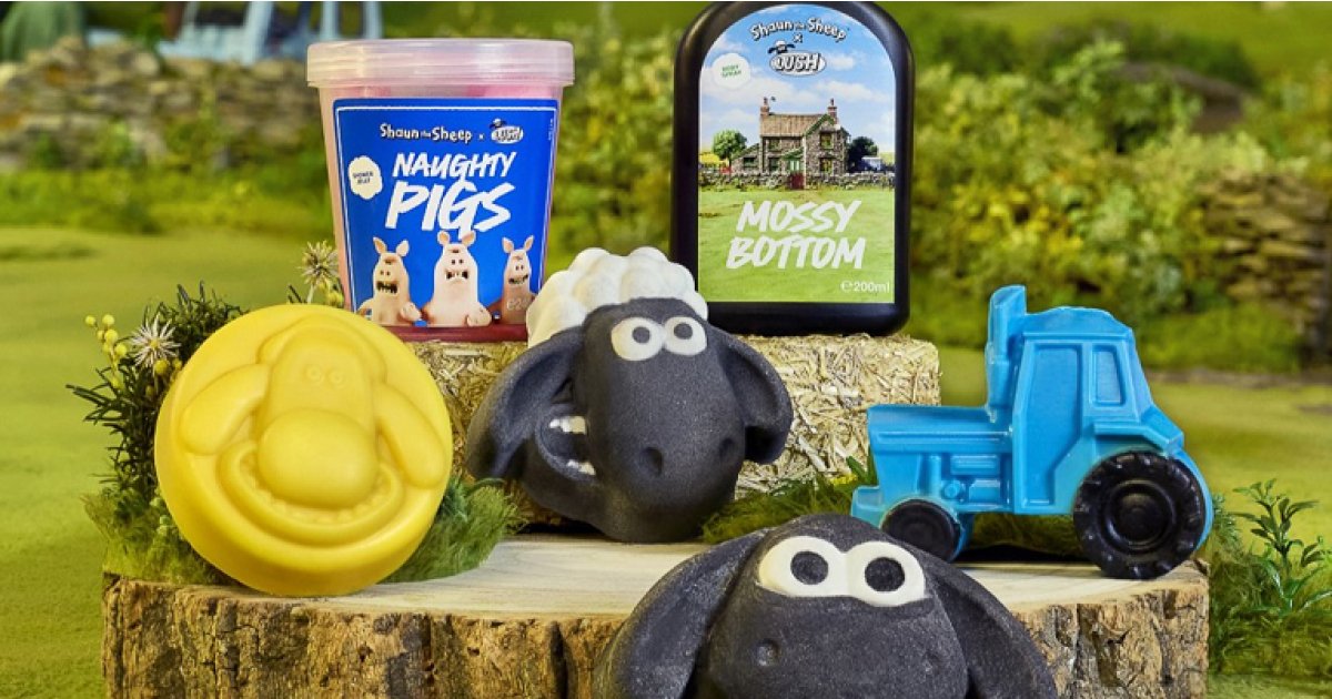 Shaun the Sheep x Lush Collection