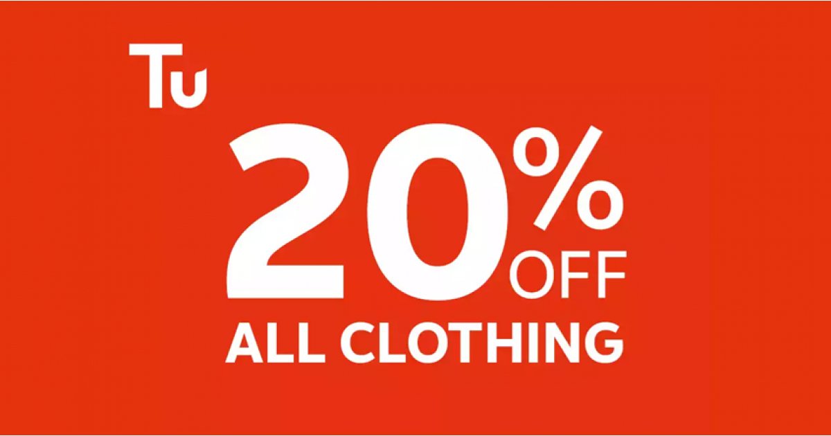 20% Off All Tu Clothing @ Argos / Tu Clothing