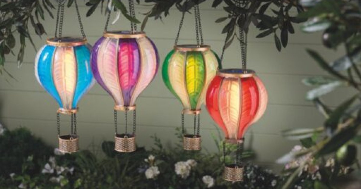 The sell-out Solar Hot Air Balloon Lights are back at Aldi