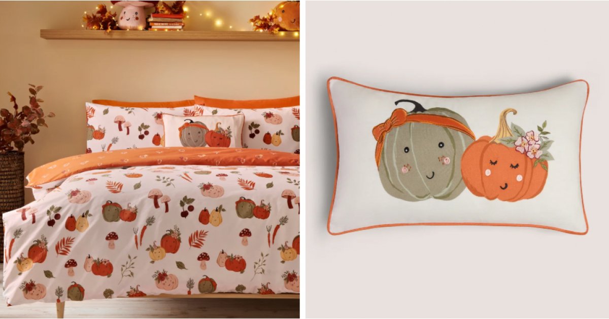 Cream Pumpkin Duvet Set from £13 @ Matalan