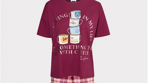 NEW Ladies Gilmore Girls Coffee Mug Short Sleeve Pyjamas @ Asda George