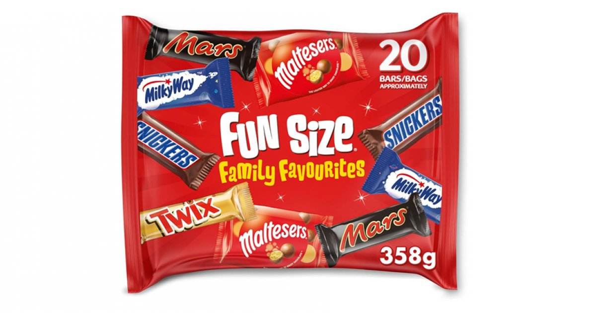 Mars Fun Size Family Favourites Pack Of 20 £3.82 @ Amazon