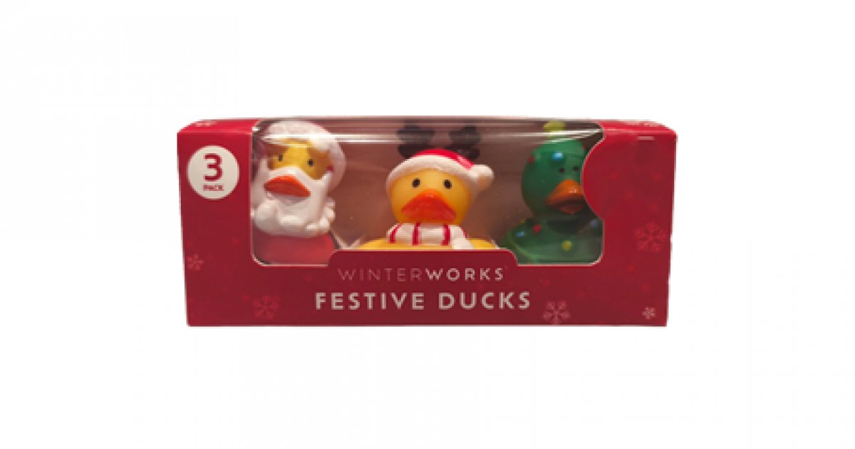 Festive Ducks Pack of 3 £2 @ The Works