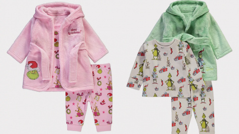The Grinch Pyjamas & Dressing Gown Set £14.50 @ Asda George