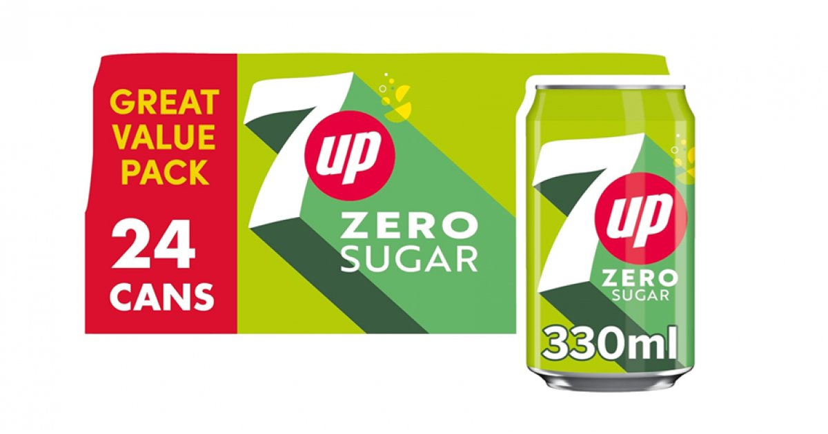 7UP Zero Lemon & Lime Cans 24 x 330ml £6.64 @ Amazon