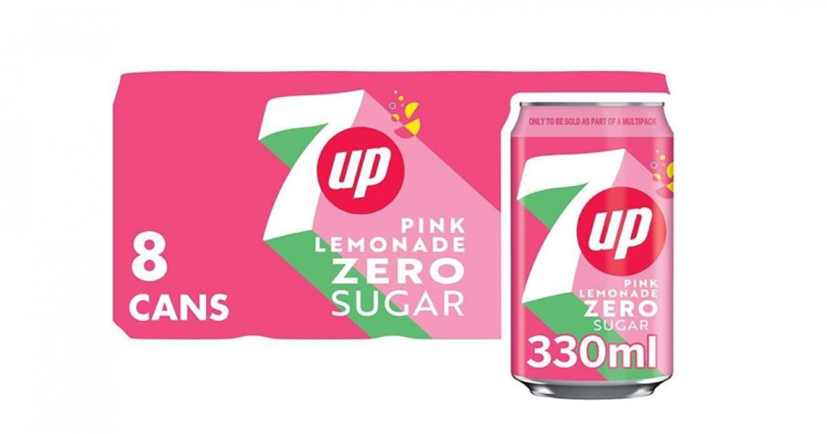 7UP Zero Pink Lemonade 330ml Can 8 Pack £2.25 @ Amazon