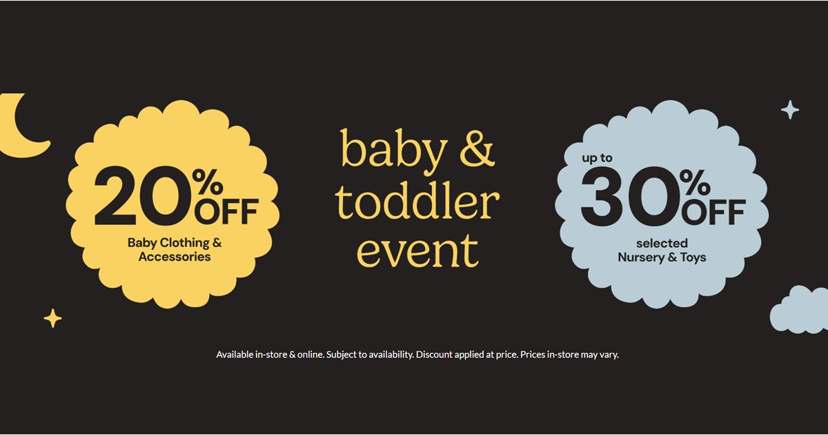 Asda Baby & Toddler Event now live @ Asda George